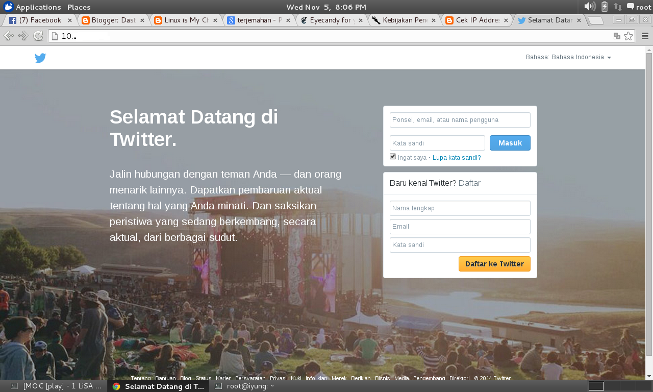 Phising dengan Se-toolkit di Kali Linux - w